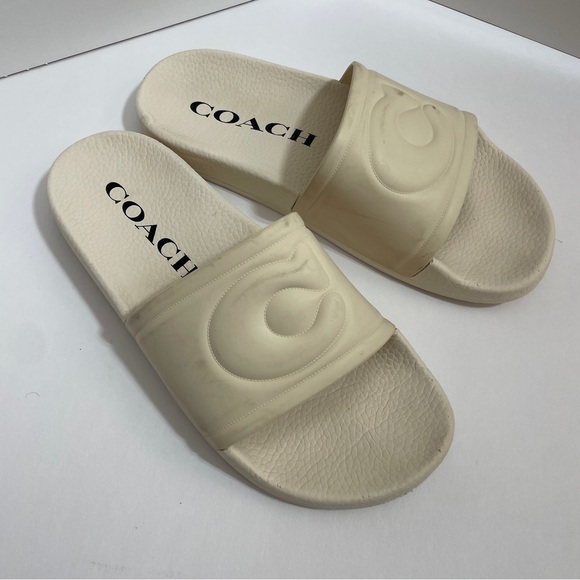 Coach | Shoes | Coach Ella Rubber Slide Puffy Sandals | Poshmark